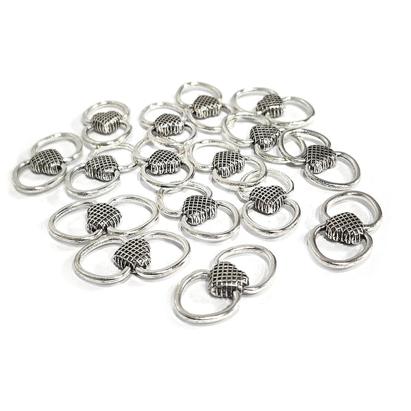 10 PIECES PACK' 24x12 MM APPROX' DESIGNER CHANNEL LINK CONNECTOR JEWEL ...
