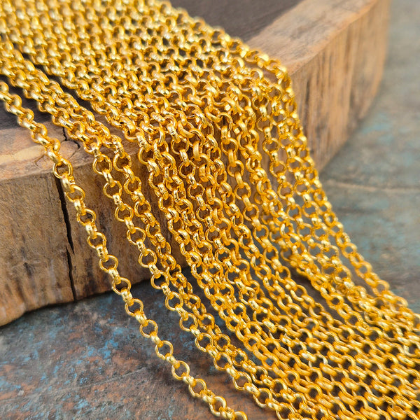 2 PIECES' PACK OF 80-85 CM LONG METAL CHAINS – Madeinindia Beads