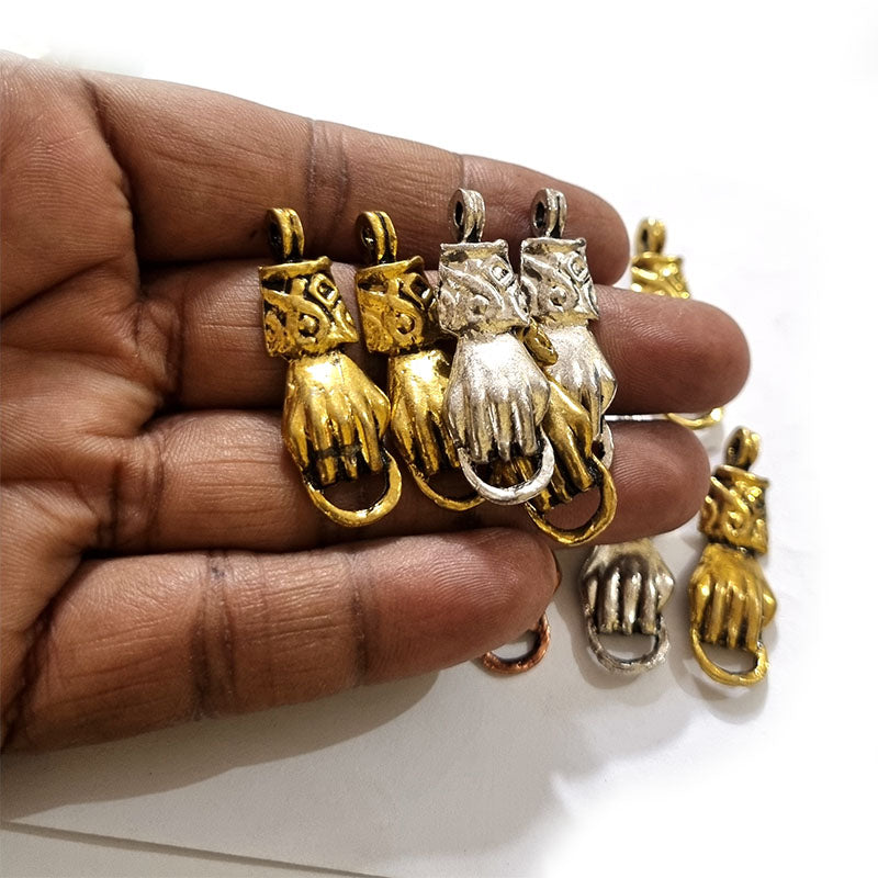 10 Pcs Mix color alloy metal pendants – Madeinindia Beads