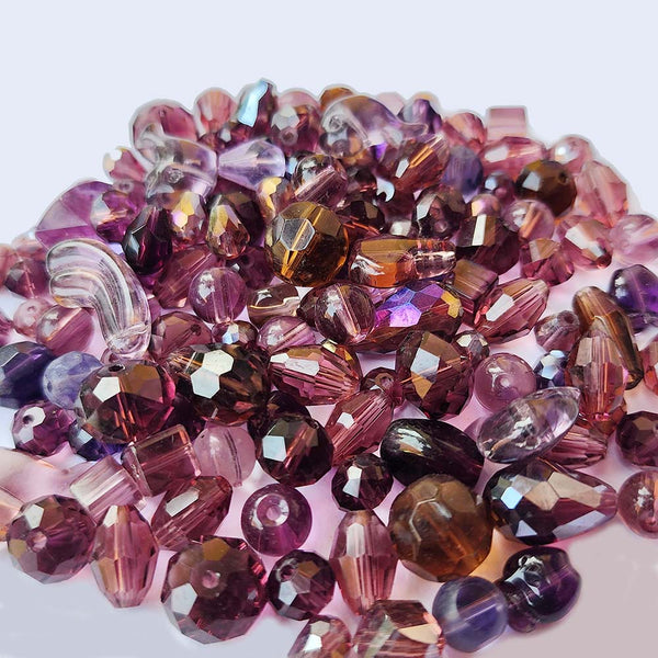 50Grams Pkg. Crystal Mix Shapes Glass beads for jewelry making Crystal ...