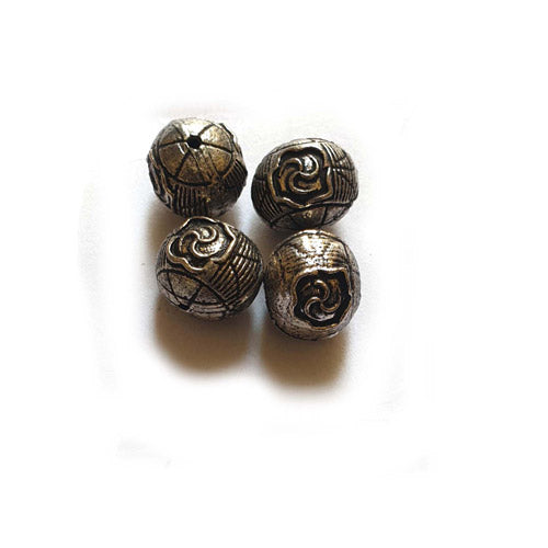 4 Pcs Pack Filigree Handmade Beads – Madeinindia Beads